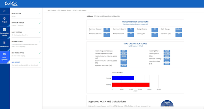Do block load manual j cooling load using coolcalc by Chanak_sci | Fiverr