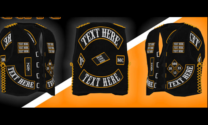 Make custom fivem clothing, mc kuttes with patches, biker vests, fivem ...