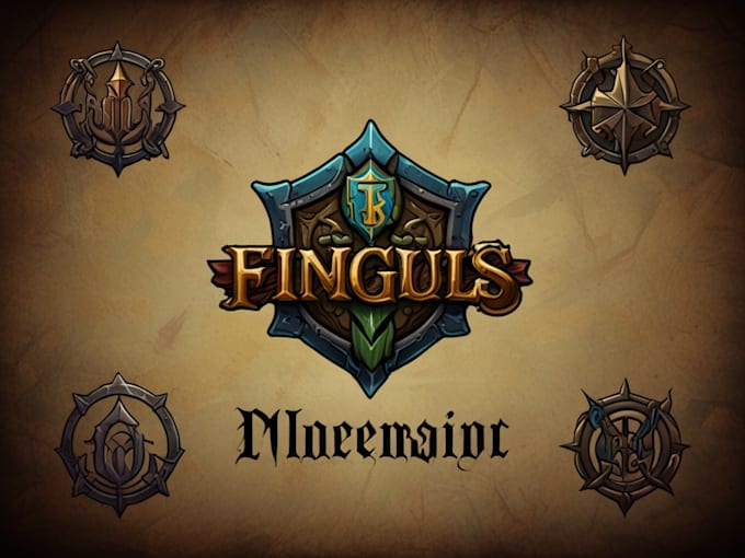 Make original medieval, fantasy, rpg, mmorpg game logo title by ...