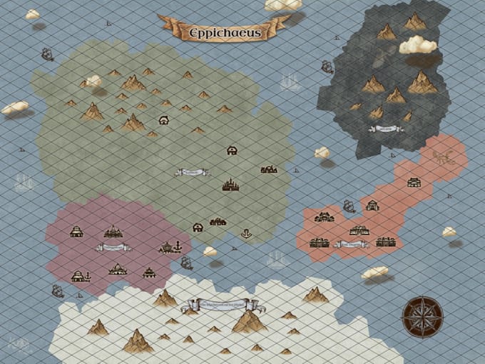 Create a custom fantasy map using inkarnate by Catbuddah | Fiverr