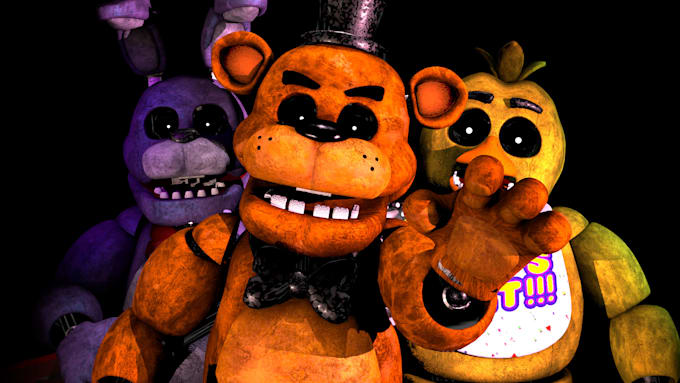 Create high quality thumbnails or posters 3d on fnaf in sfm by Puny2009 ...
