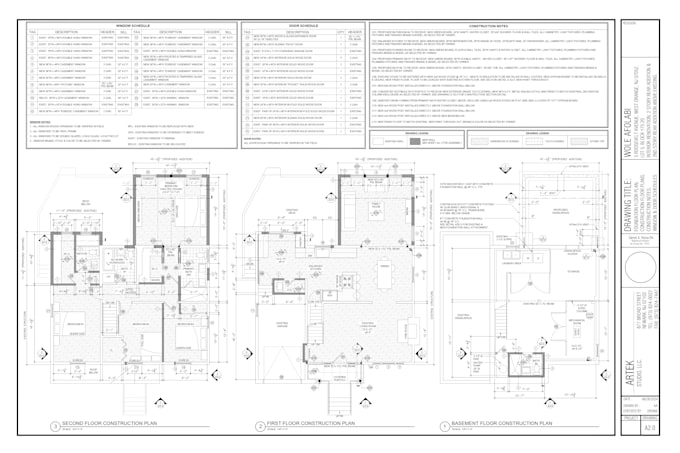 Prepare a detailed architectural plans with building codes hvac stamp ...