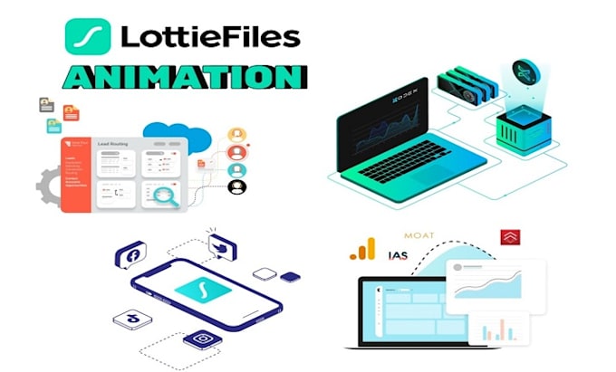 Create animated json lottie, gif animation and svg animation for ...