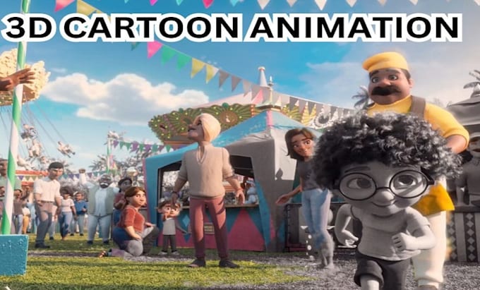 Create cruixie 3d cartoon animation or pixar style cgi characters by ...