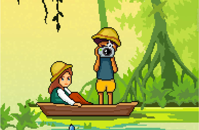 Create pixel art character, 8 bit or 16 bit sprite animation, pixel ...