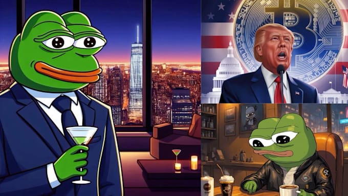 Zeichnen sie ein beliebiges charakterdesign für ihr meme-coin ...