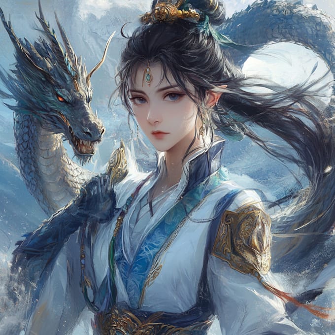 Design unique fantasy character art for you by Wasylebson | Fiverr