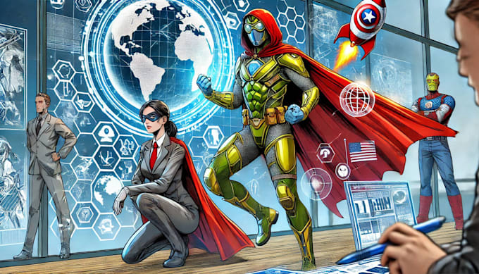 Create concept art superhero character design for comics by Torafson ...