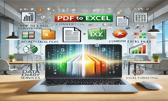 Give pdf to excel conversion, excel file consolidation, and data entry ...