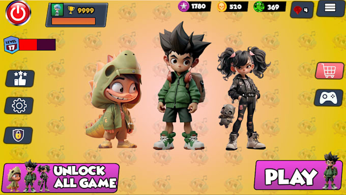 Custom 2d game ui design by Faizanfaizi939 | Fiverr