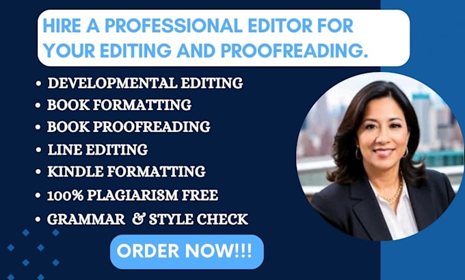 Do developmental edit, formatting, and proofreading as an editor by ...