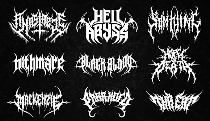 Draw custom black, slam, brutal, grindcore death metal logo for your ...