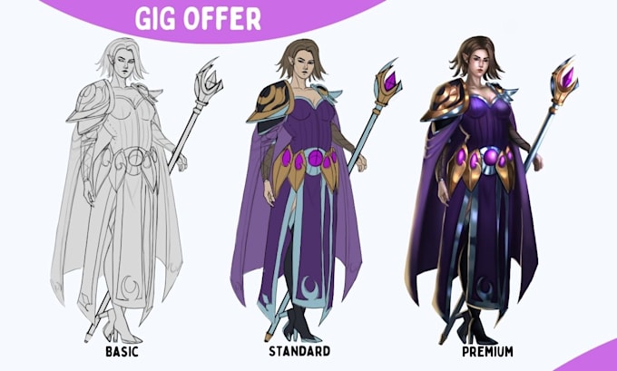 Draw your custom ttrpg character art by Marta_bajer | Fiverr