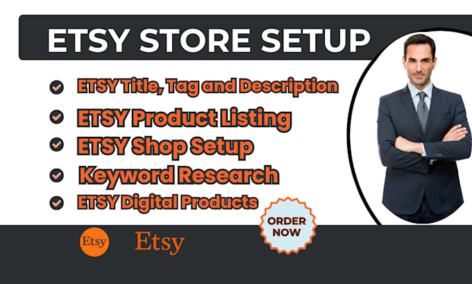 Setup esty store, esty print on demand, esty digital product listing by Adekunledave | Fiverr