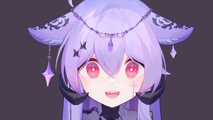 Draw live 2d vtuber anime character model for rigging, veadotube mini ...