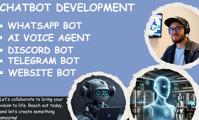 Develop a multi task whatsapp and website bot,ai voice agent via manychat,python by Joesephh ...
