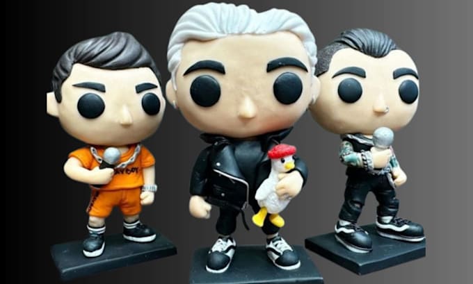 Create custom 3d funko pop 3d toy 3d cute character 3d bobblehead for ...