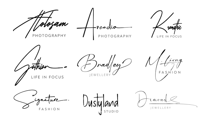 Design signature, handwriting, script, cursive, handwritten logo by ...