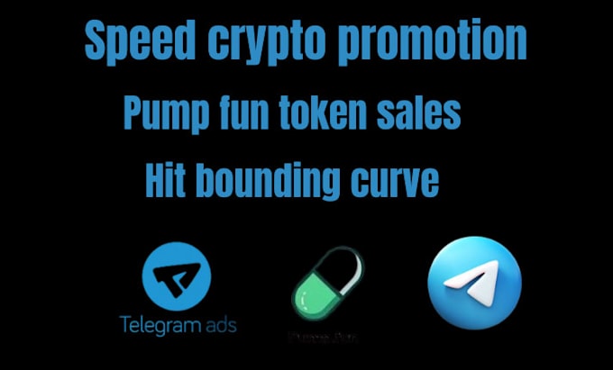 Speed crypto promotion pump fun hit token sale boundin curve solana telegram ads by ...