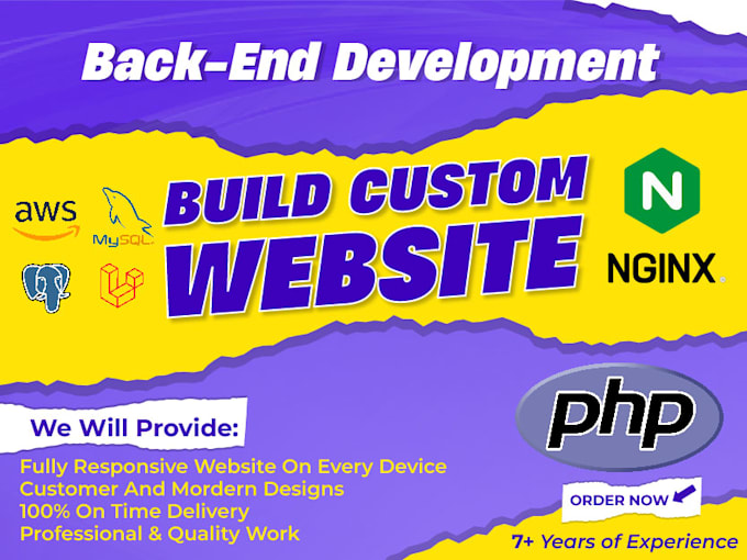 Build your website backend with php laravel nginx aws mysql by ...