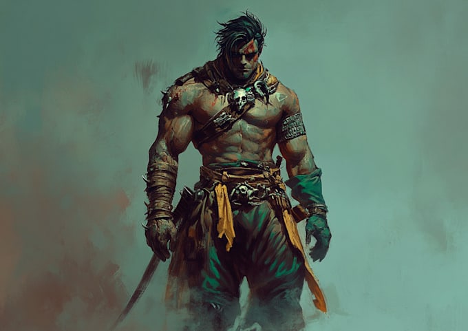 Design unique fantasy horror character art for your project by ...