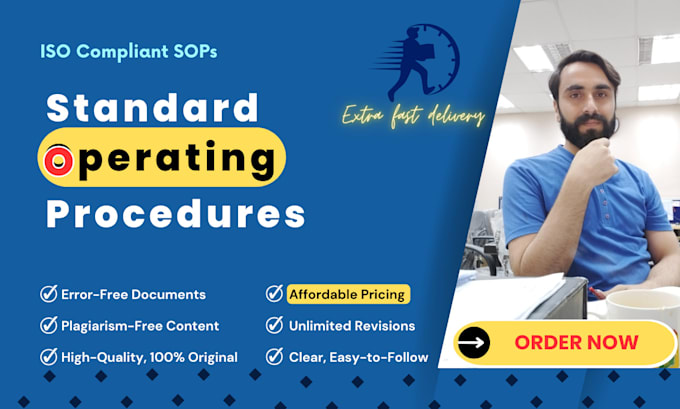 Write sops iso compliant standard operating procedure by Ibrarullah255 ...