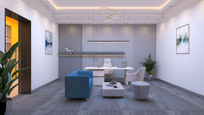 Create stunning commercial office interior design renderings by ...