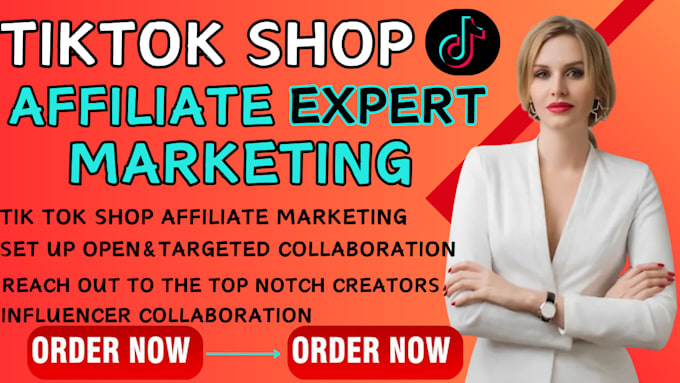 Setup tiktok shop, manage tiktok shop, tts affiliate marketing by Biancasmith8 | Fiverr
