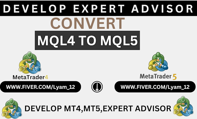 Develop mt4, mt5,expert advisor by Lyam_12 | Fiverr