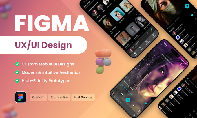 Do ui ux design for mobile app ui, app ui, figma design, adobe xd by Mymunas_art | Fiverr