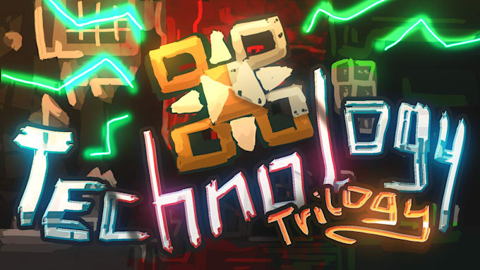 Draw a professional geometry dash thumbnail for you by Bibugfx | Fiverr