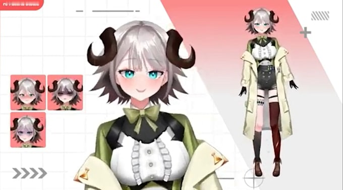 Create and rig a 2d vtuber model with live2d model by Sonag_smith | Fiverr