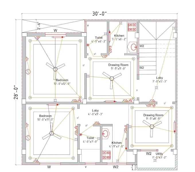 Create architectural electrical structural map drawings for city permits