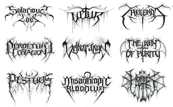Design a brutal death metal logo by Whiteschu678 | Fiverr