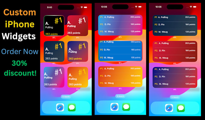 Make custom widgets of your iphone app by Ios_with_akash | Fiverr