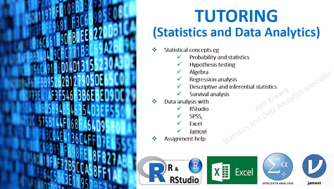 Teach statistics and data analytics by Analytics_pr0 | Fiverr