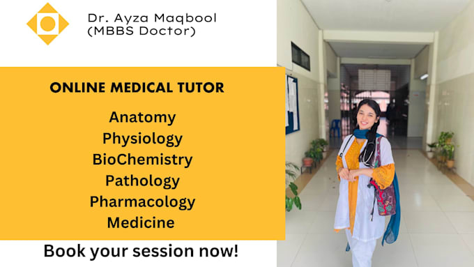 Assist and teach you biology, medical subjects as a doctor by Dr_ayza ...