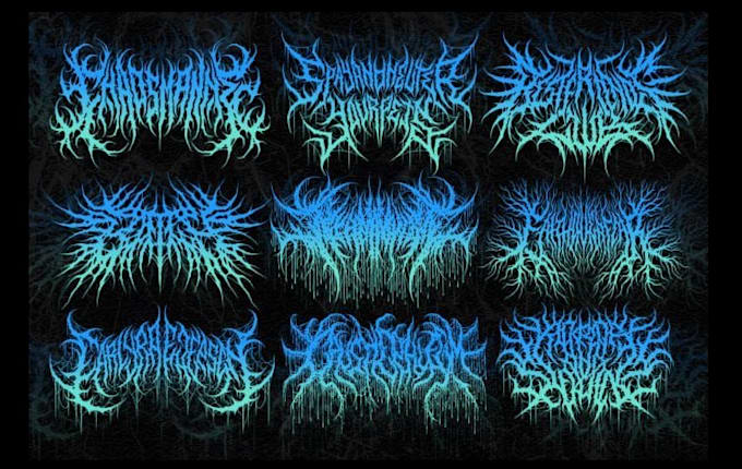 Design death metal logo with texture and chrome effect by Finnegan ...