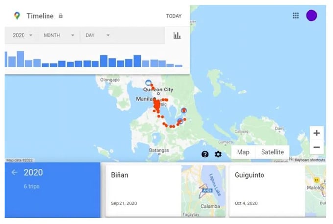 Convert google maps timeline json data to csv kml shapefile by Smihigis ...