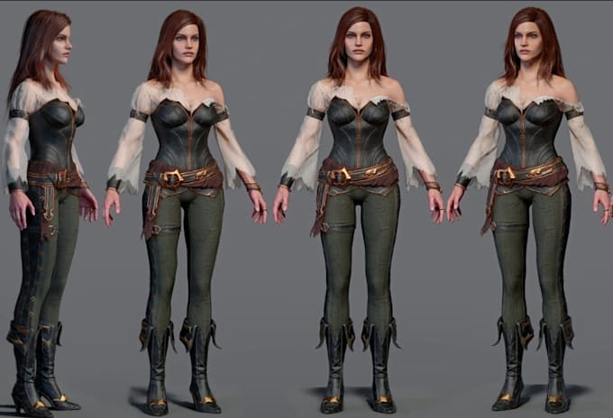 Construct 3d character model, 3d nsfw model, metahuman, uv map, texture, animate by Bulahlah ...