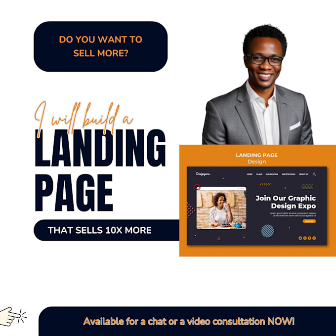 Design create or build a landing page that sells like crazy by Mindbyte ...