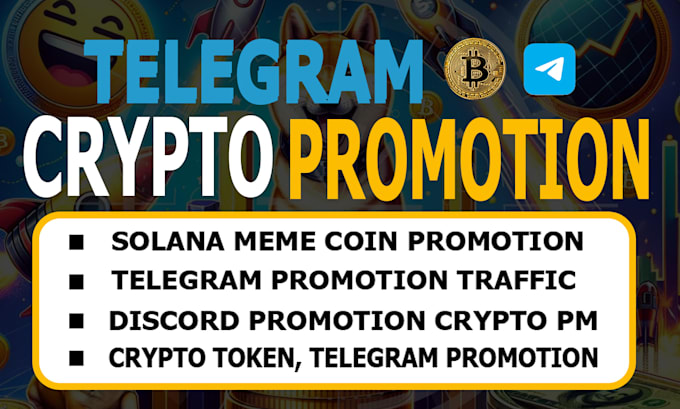 Crypto telegram promotion, solana meme coin, meme coin promotion crypto telegram by Sidrose9 ...