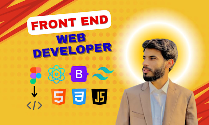 Be Your Frontend Web Developer Using React Html Css Bootstrap Javascript By Khawermalik5