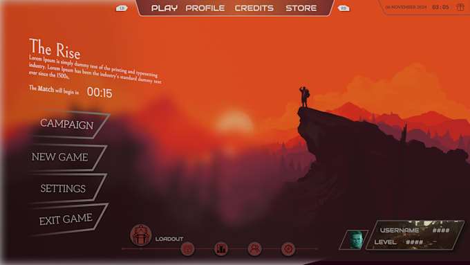 Design professional aaa ui menu and hud for pc and console by ...