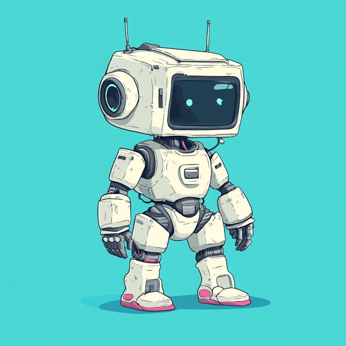 Do custom 2d mecha illustration hero robot gundan by Vantricatkins | Fiverr