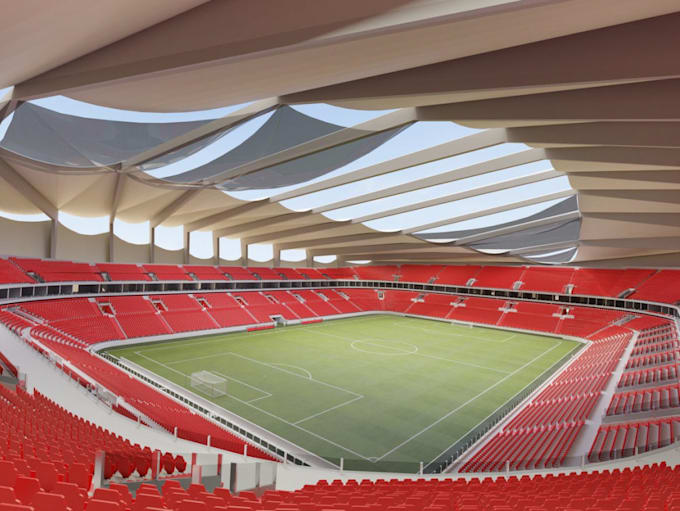 Render 3d stadium design, stadium animation, 3d warehouse, 3d gym ...