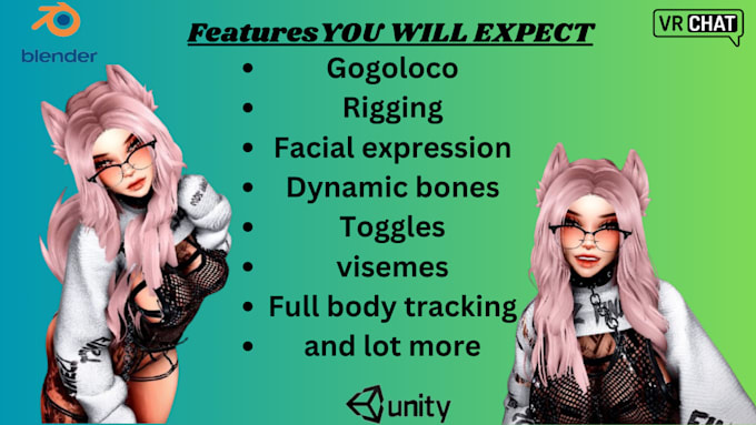 Make a unique vrchat avatar, 3d avatar, furry avatar, vr character and ...