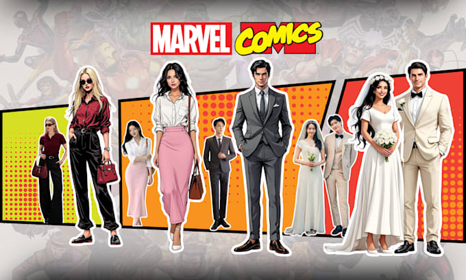 Transform your photo into a marvel style comic character by Dheratika ...