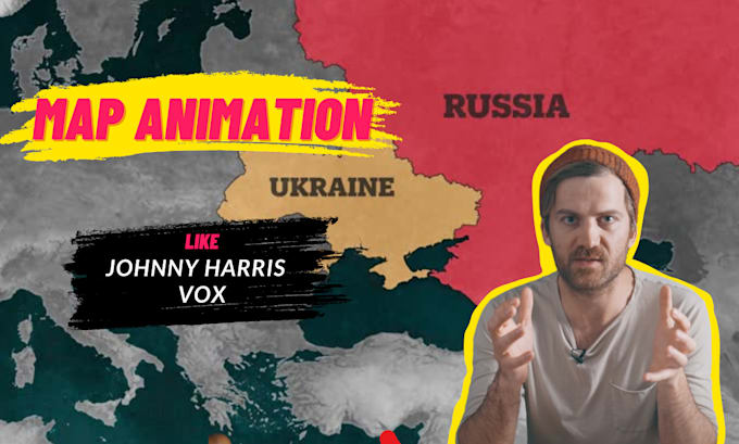 Create 3d map animation of travel route or documentary in style of vox ...