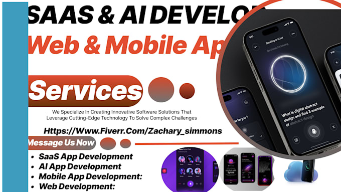 Saas website, saas web app, mobile app, ai saas ai chatbot, ai saas, ai website by Zachary ...